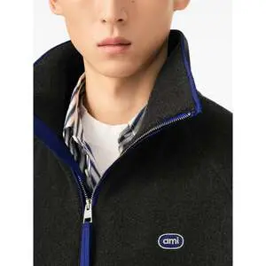 AMI Paris Grey Sweaters & Knitwear Sweatshirts