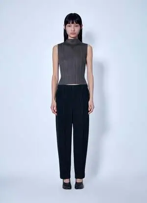 Issey Miyake August Colors High-neck Top - Gray