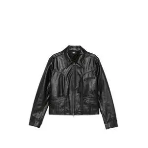 Amiri Jackets Leather Jackets - Black