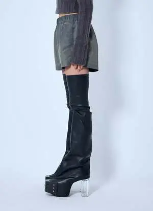 Rick Owens Elasticated Waist Shorts - Gray