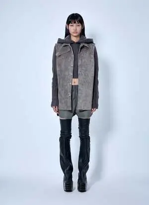 Rick Owens Throat Latch Short Sleeves Shirt