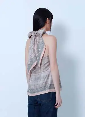 Acne Studios Silk Blouse With Scarf