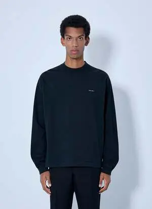 Prada Crewneck Long Sleeve Sweatshirt - Black