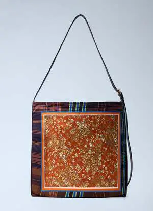 Dries Van Noten Floral Panel Shoulder Bag