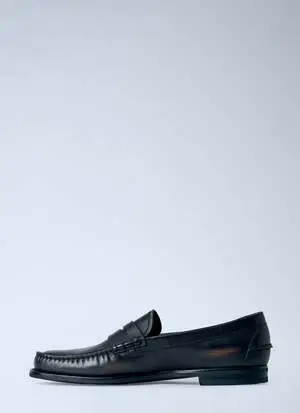 Prada Antiqued Leather Loafers