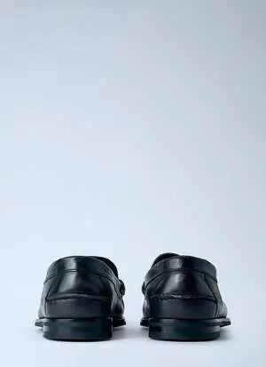 Prada Antiqued Leather Loafers