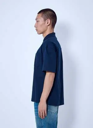 Saint Laurent Cassandre Polo In Cotton Piqu