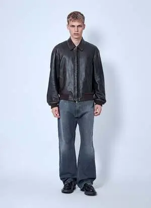 Prada Nappa Leather Bomber Jacket