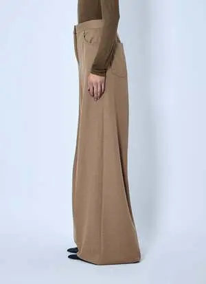 Max Mara Herringbone Wide-leg Trousers