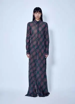 Dries Van Noten Fitted Floor-length Shirt Dress