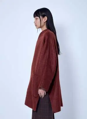 Max Mara Short Alpaca And Wool Coat - Multicolor