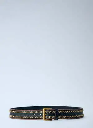 Miu Miu Studded Leather Belt