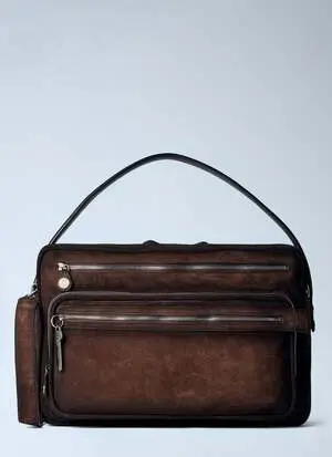 Acne Studios Camero Party Suede Shoulder Bag