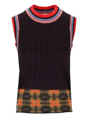 Dries Van Noten Embroidered Wool-blend Temi Vest - Multicolor