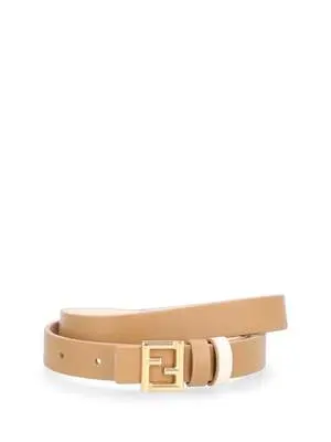 Fendi Ff Belt - Cream