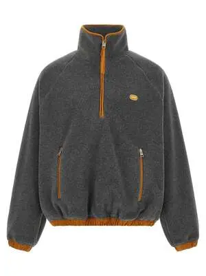 AMI Paris Orange Grey Vareuse Sweatshirt - Gray