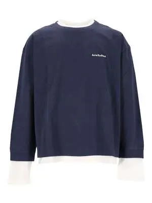 Acne Studios Layered Logo Sweatshirt - Blue