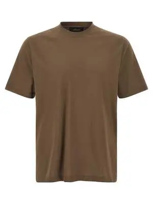 Brioni Cotton T-shirt - Brown