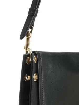 Celine Besace Leather Bag - Black
