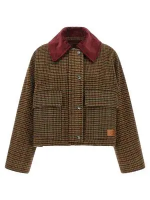 GANNI Check Twill Jacket