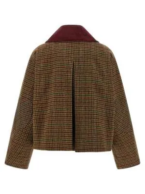 GANNI Check Twill Jacket