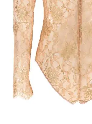 Valentino Garavani Lurex Lace Bodysuit