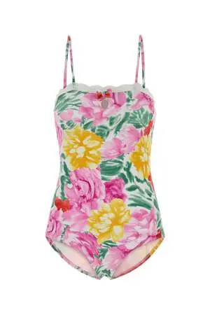 Chloé Printed Stretch Nylon Bodysuit