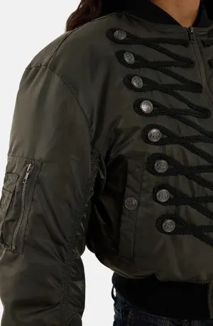 JADED LONDON Military Detail Bomber Jacket