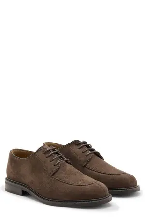 Mango Plain Toe Derby - Medium Brown