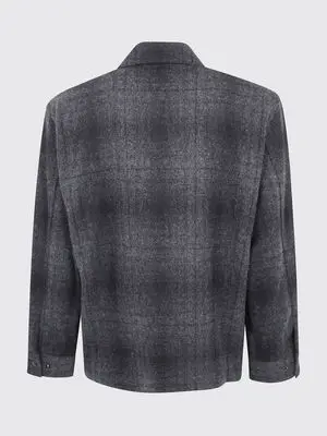 Filson Tartan Pattern Wool Blend Shirt Jacket With Zip Closure