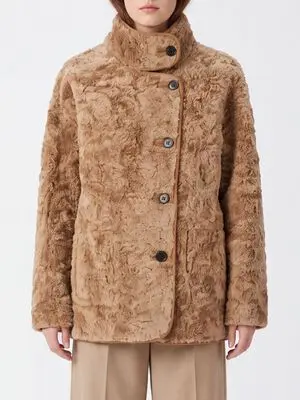LOW CLASSIC Fur Coat - Brown