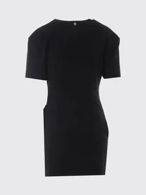 ANIYE BY Crêpe Sheath Minidress With Padded Shoulders And Draped Waist