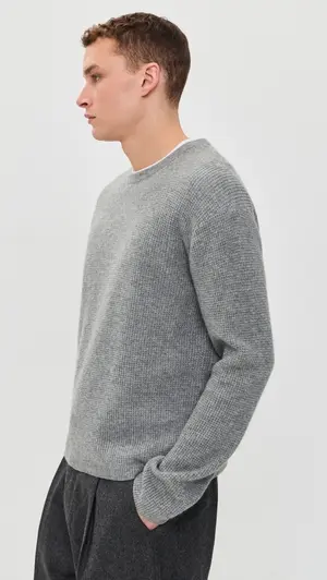 FRAME Cmere Blend Waffle Sweater