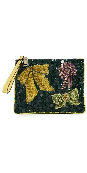 ALEMAIS Rosette Beaded Clutch - Multi