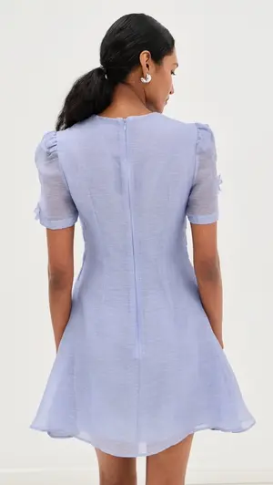 LEO LIN Elyse Petal Short Sleeve Mini Dress