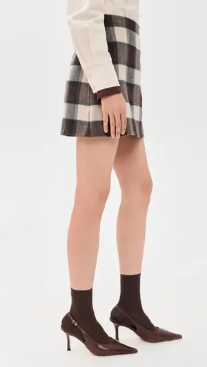 Theory Wool Blend Mini Skirt