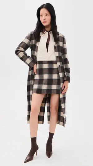 Theory Wool Blend Mini Skirt