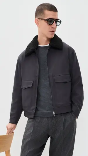 Theory Zip Aviator Jacket