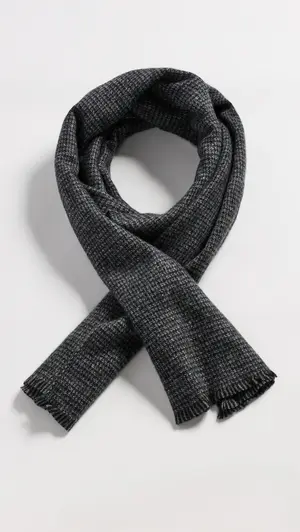 Vince Marled Micro Houndstooth Scarf
