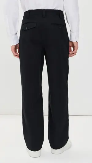 AARON LEVINE Double Pleated Workwear Pants