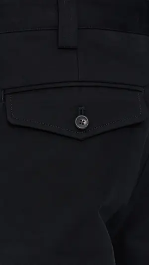 AARON LEVINE Double Pleated Workwear Pants