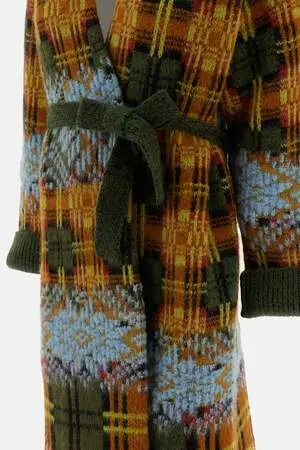 Dries Van Noten Cardigan Lungo Con Cintura