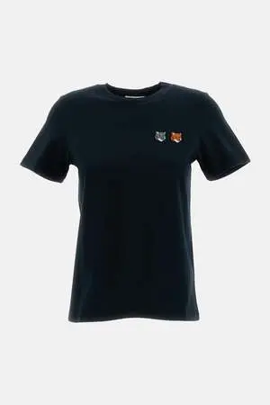 Maison Kitsuné T-shirt Double Fox Head Regular - Nero