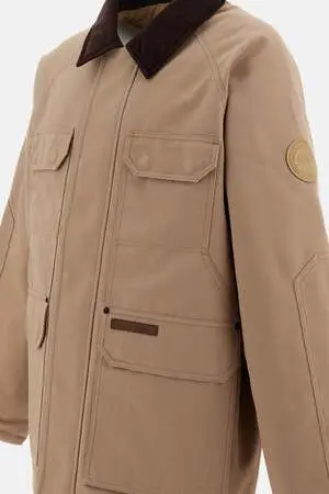 Canada Goose Giacca In Canvas Di Cotone Imbottita Garrison - Beige