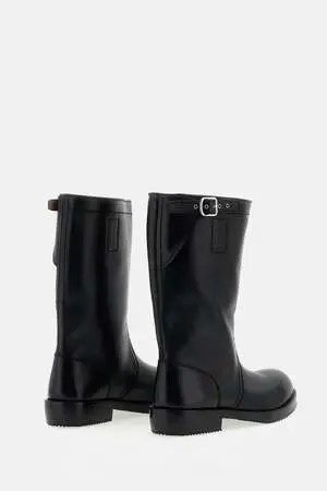 Dries Van Noten Stivali Bikers In Pelle