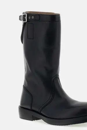 Dries Van Noten Stivali Bikers In Pelle