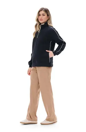 HATLEY Quarter-zip Cotton Pullover