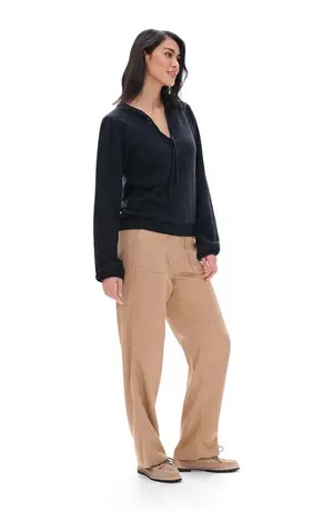 HATLEY Cotton Jersey V-neck Top