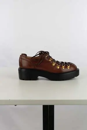 Miu Miu Shoes Lace-ups - Coffee