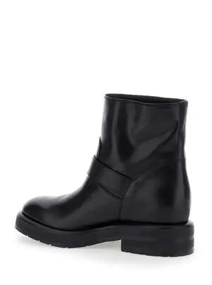 Chloé Coddington' Black Ankle Boots With Paddington Buckle In Leather - Multicolor